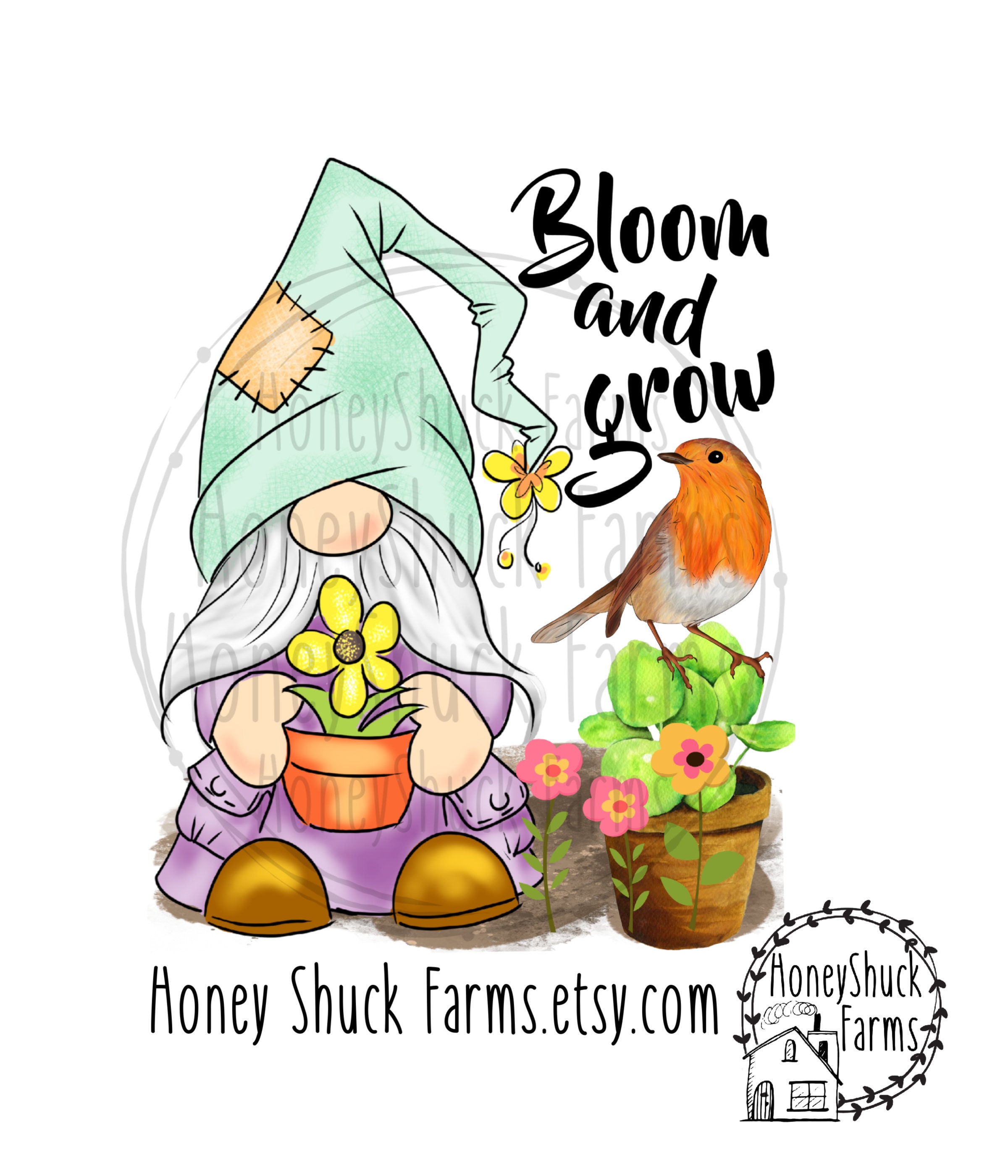 Spring Gnomes Gnomes Clipart Digital Download Design Gnome | Etsy