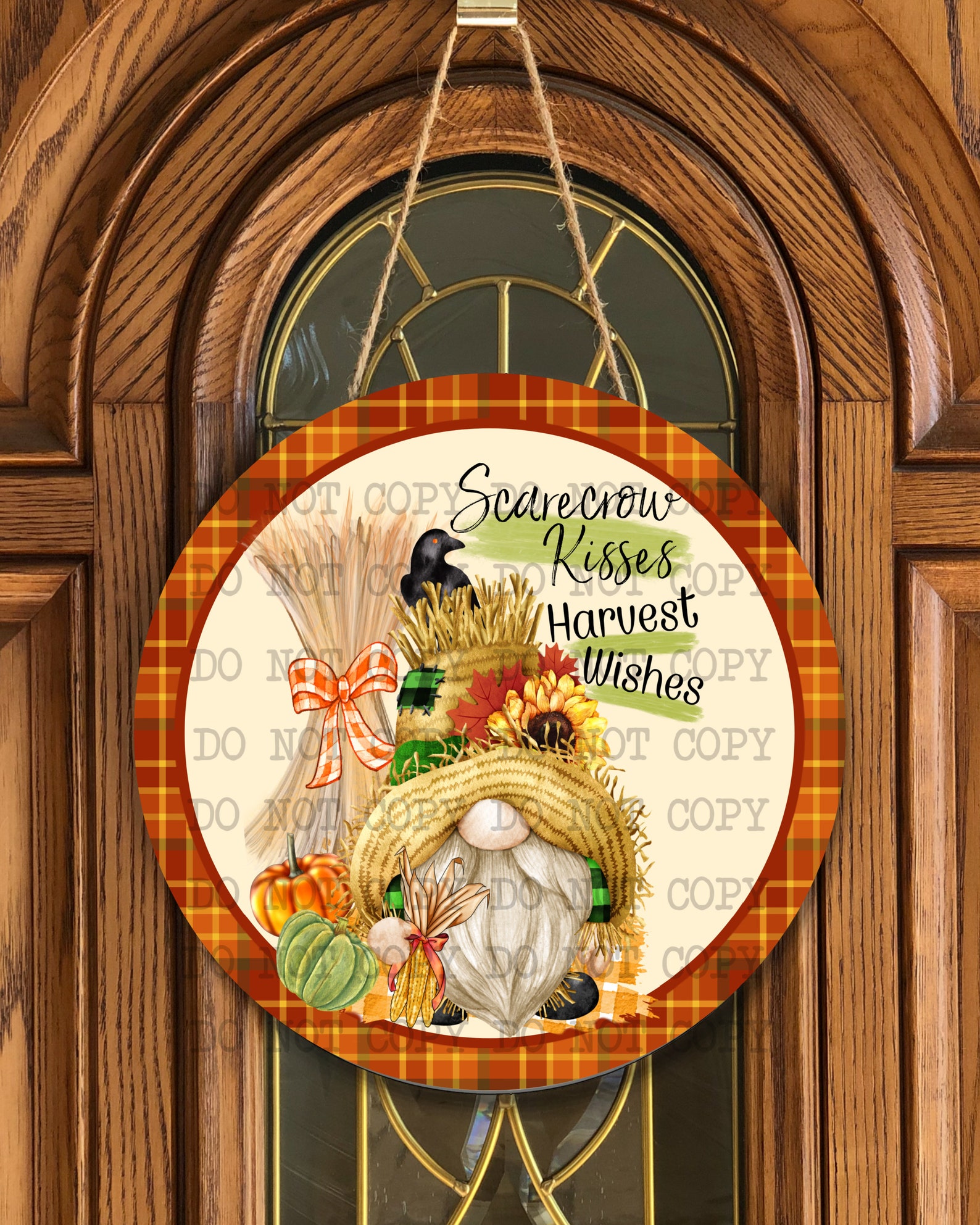 Scarecrow Sign Printable Signs Scarecrow Gnome Sign Fall | Etsy