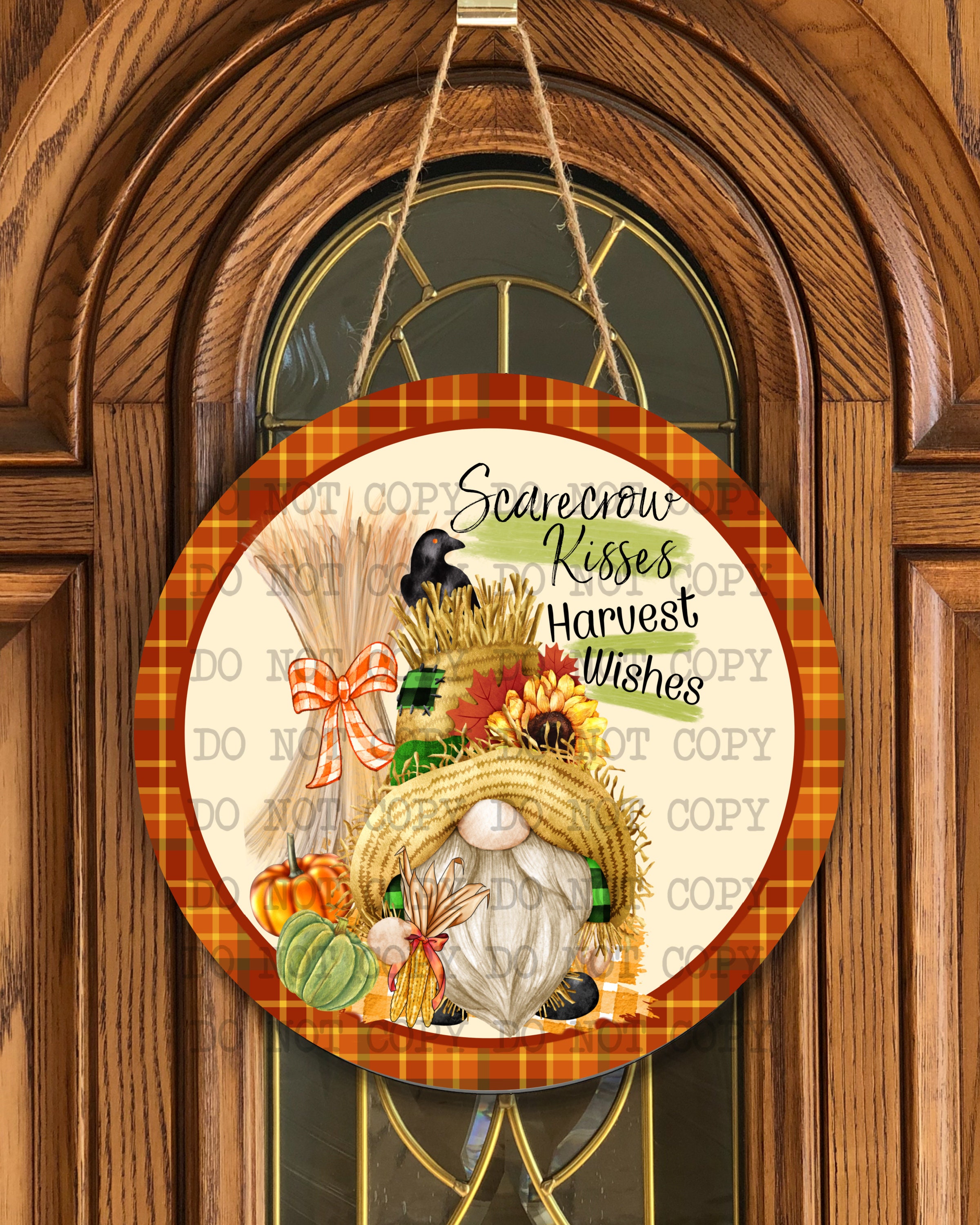 Scarecrow Sign Printable Signs Scarecrow Gnome Sign Fall | Etsy