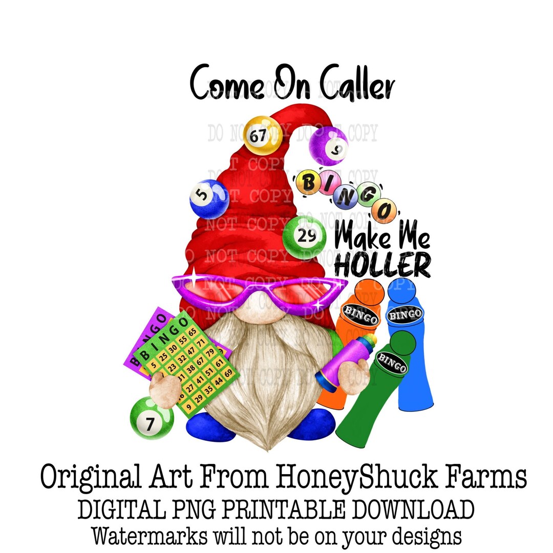 Bingo Clipart, Cute Bingo Clipart, Digital Download, Bingo Png, Bingo ...