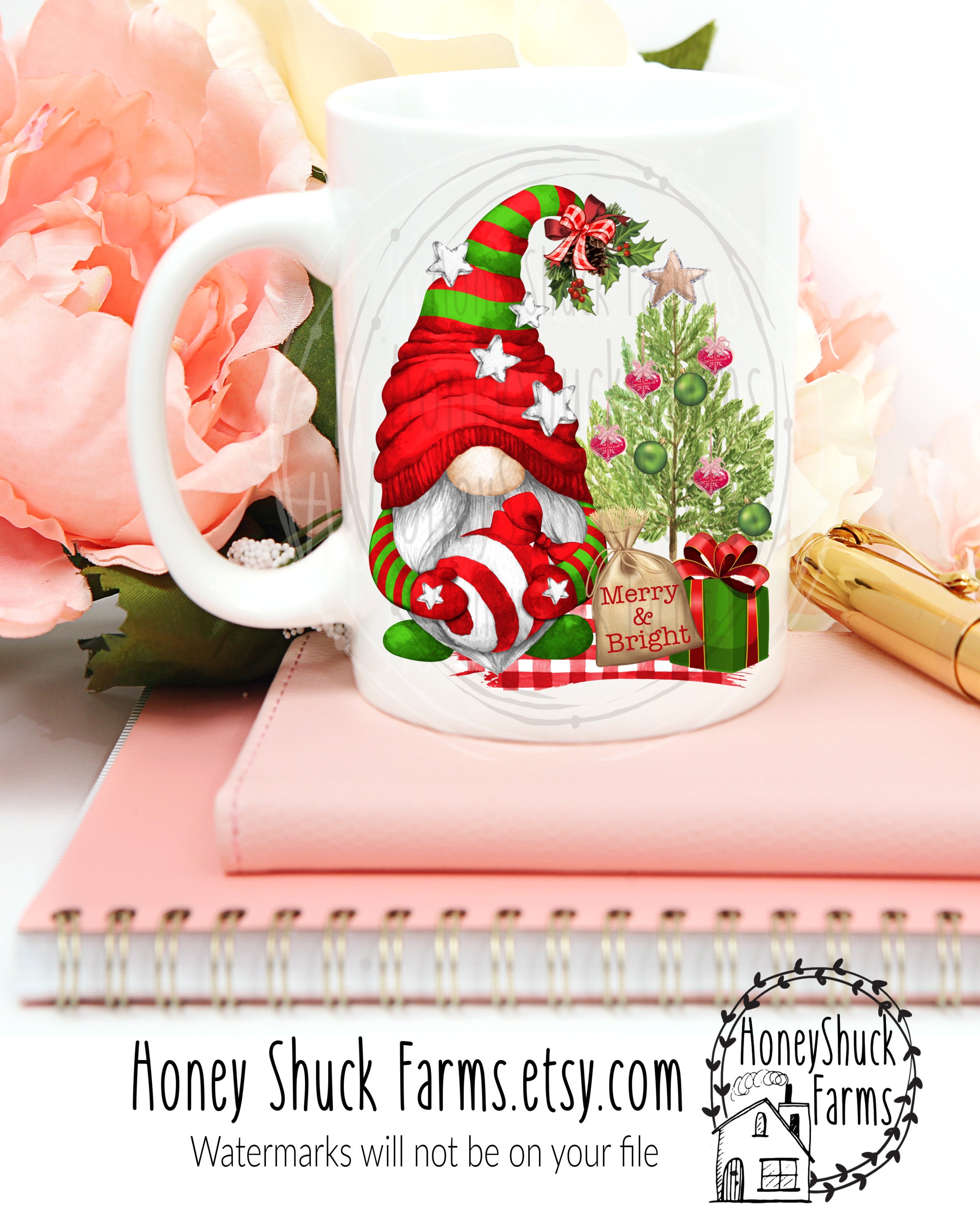 Gnomes Christmas Gnomes Digital Download Christmas Clipart - Etsy