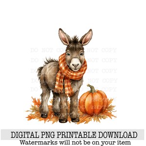 Donkey Clipart Png, Digital Download, Fall Clipart, Paper Crafter ...