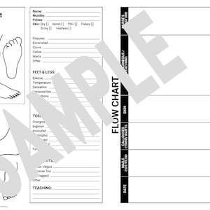 Foot Care Chart Printable Foot Care Healthy Feet Nurse Nurse Tools ...