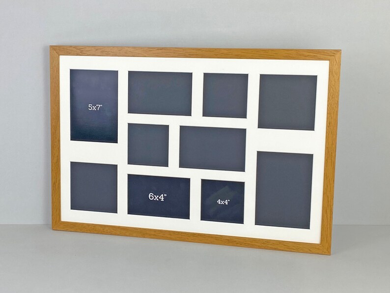 Multi Aperture Photo Frame. Holds 10 Mixed Sized Photos. - Etsy UK