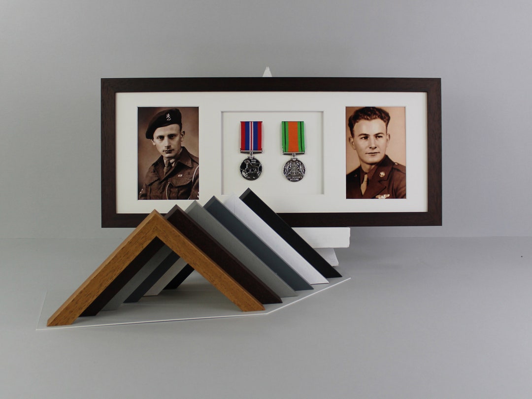 Military and Service Medal Display Frame for Two Medals and - Etsy
