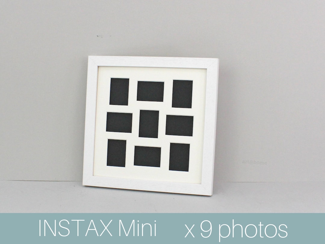 Instax Mini Multi Aperture Wooden Photo Frame. Holds Nine - Etsy