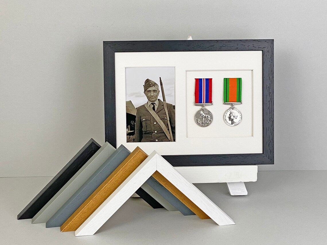 Military and Service Medal Display Frame for Two Medals and a - Etsy UK