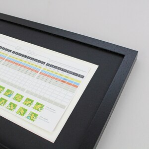 Golf Score Card Display Frame, With 6x4 Photo. 30x40cm Frame Score Card ...
