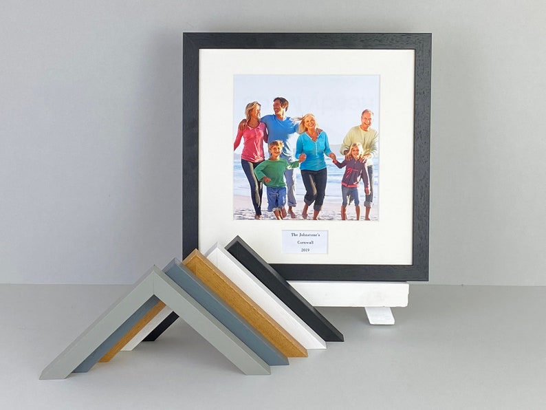 Personalised Caption Frames. 30x30cm Frame With 8x8 - Etsy UK