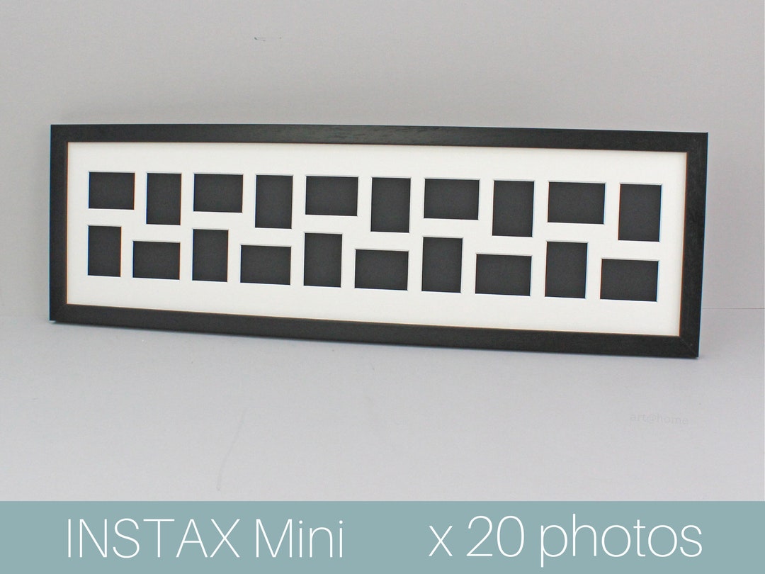 Instax Mini Multi Aperture Wooden Photo Frame. Holds Twenty Instax ...