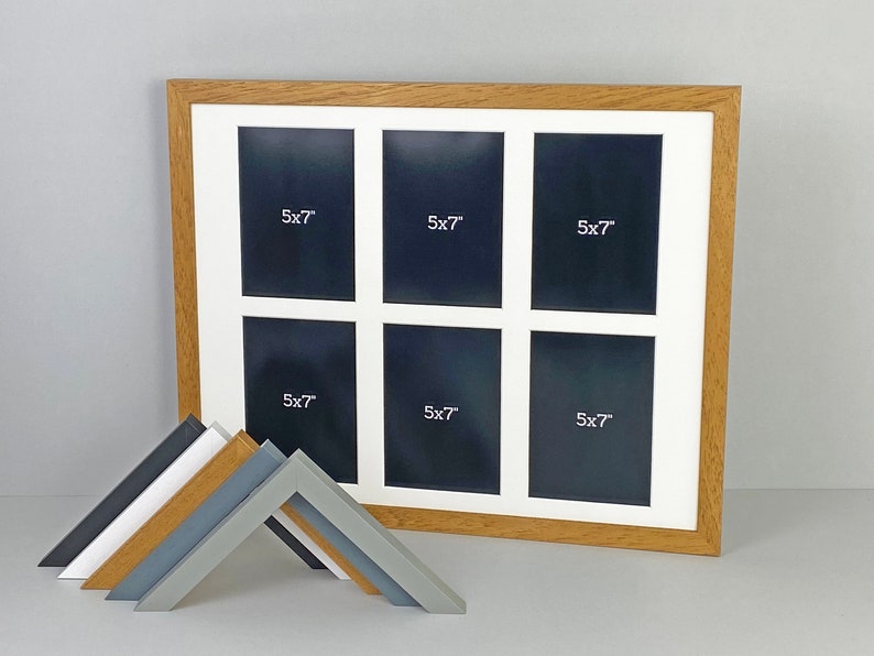 Multi Aperture Photo Frame. Holds Six 5x7 Photos. - Etsy UK