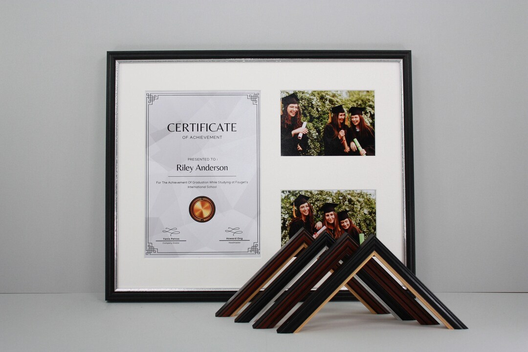 Traditional Wooden Certificate Frame. Perfect for Graduation Degree or ...