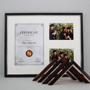 Traditional Wooden Certificate Frame. Perfect for Graduation Degree or ...