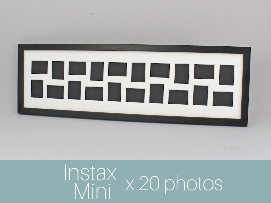 Instax Mini Multi Aperture Wooden Photo Frame. Holds Twenty Instax ...