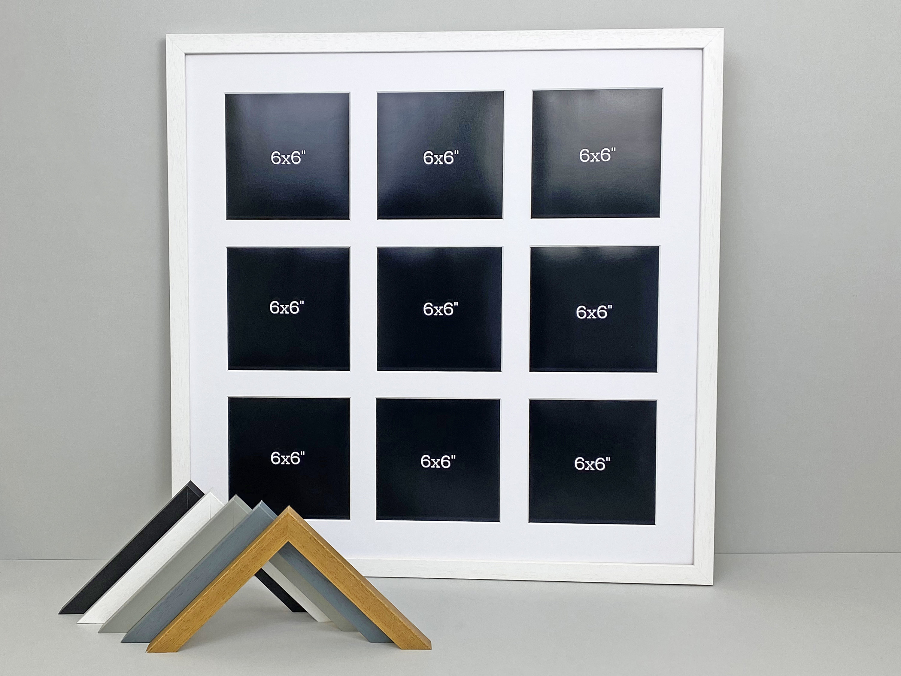 Multi Aperture Photo Frame. Holds Nine 6x6 Photos. - Etsy UK