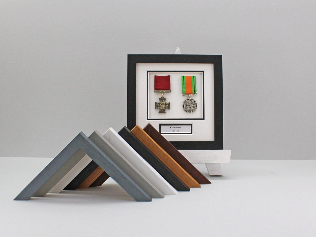 Personalised Military and Service Medal Display Frame for Two Medals ...