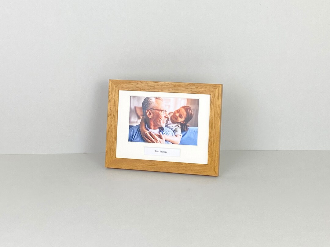 Personalised Mini Memory Frames. 8x6" Landscape Frame With 6x4" Photo ...