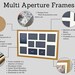 Multi Aperture Photo Frame. Mixed Layout and Photo Sizes, 8x10",8x6 ...