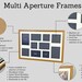 Multi Aperture Photo Frame. Holds Three 5x7 Photos. Mixed Layout ...