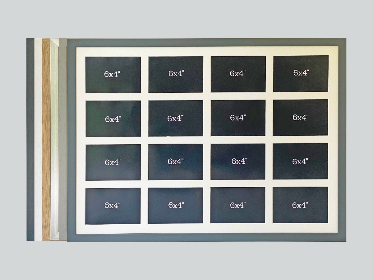 Multi Aperture Photo Frame. Holds Sixteen 6x4 photos. | Etsy