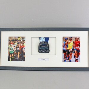 Personalised Medal Display Frame for One Medal and Two 5x7 Photos ...