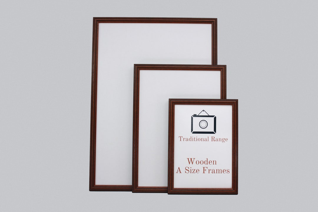 Mahogany A Sized Frames - Traditional Range. Standard A-size Wooden ...