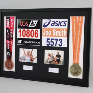 Personalised Double Medal Frame. Double Display for Two Medals, Two ...