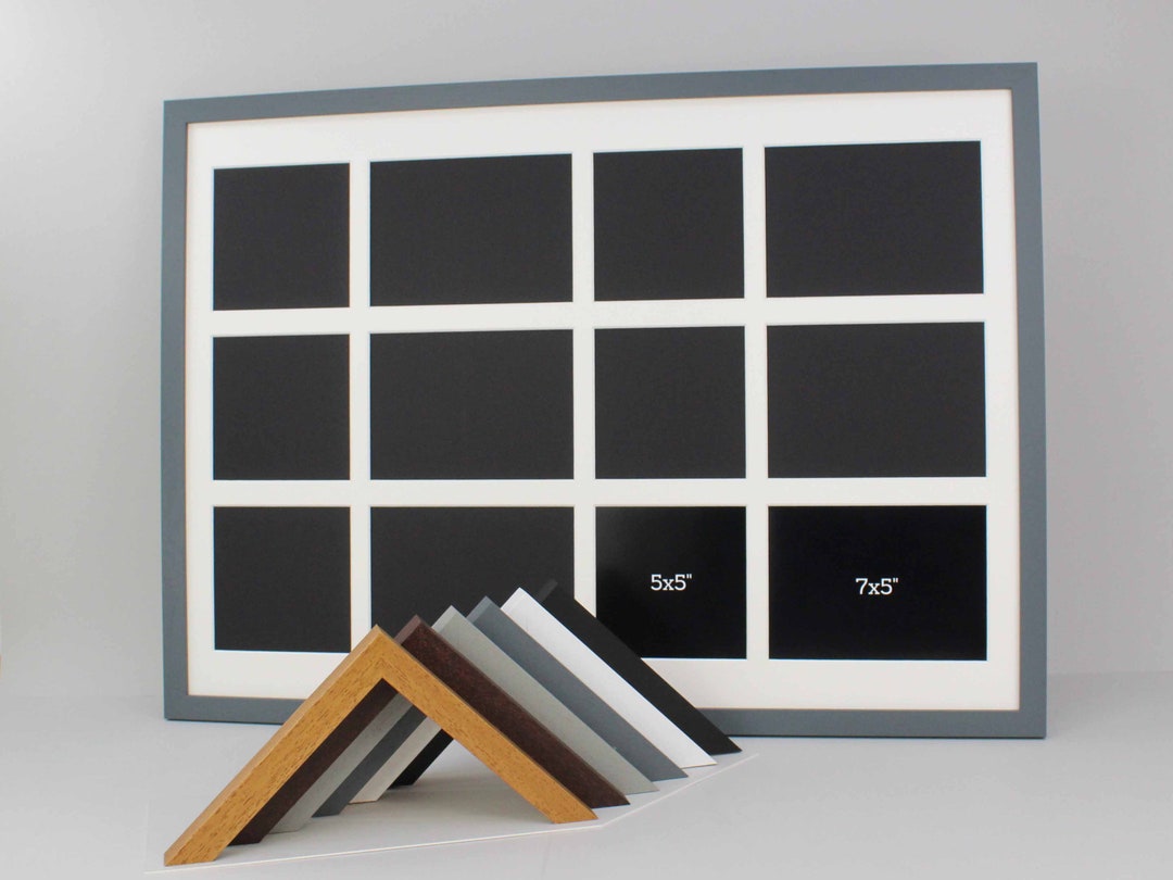 Multi Aperture Photo Frame. Mixed Layout, Suits Six 5x5" and Six 5x7 ...