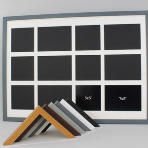 Multi Aperture Photo Frame. Mixed Layout, Suits Six 5x5" and Six 5x7 ...