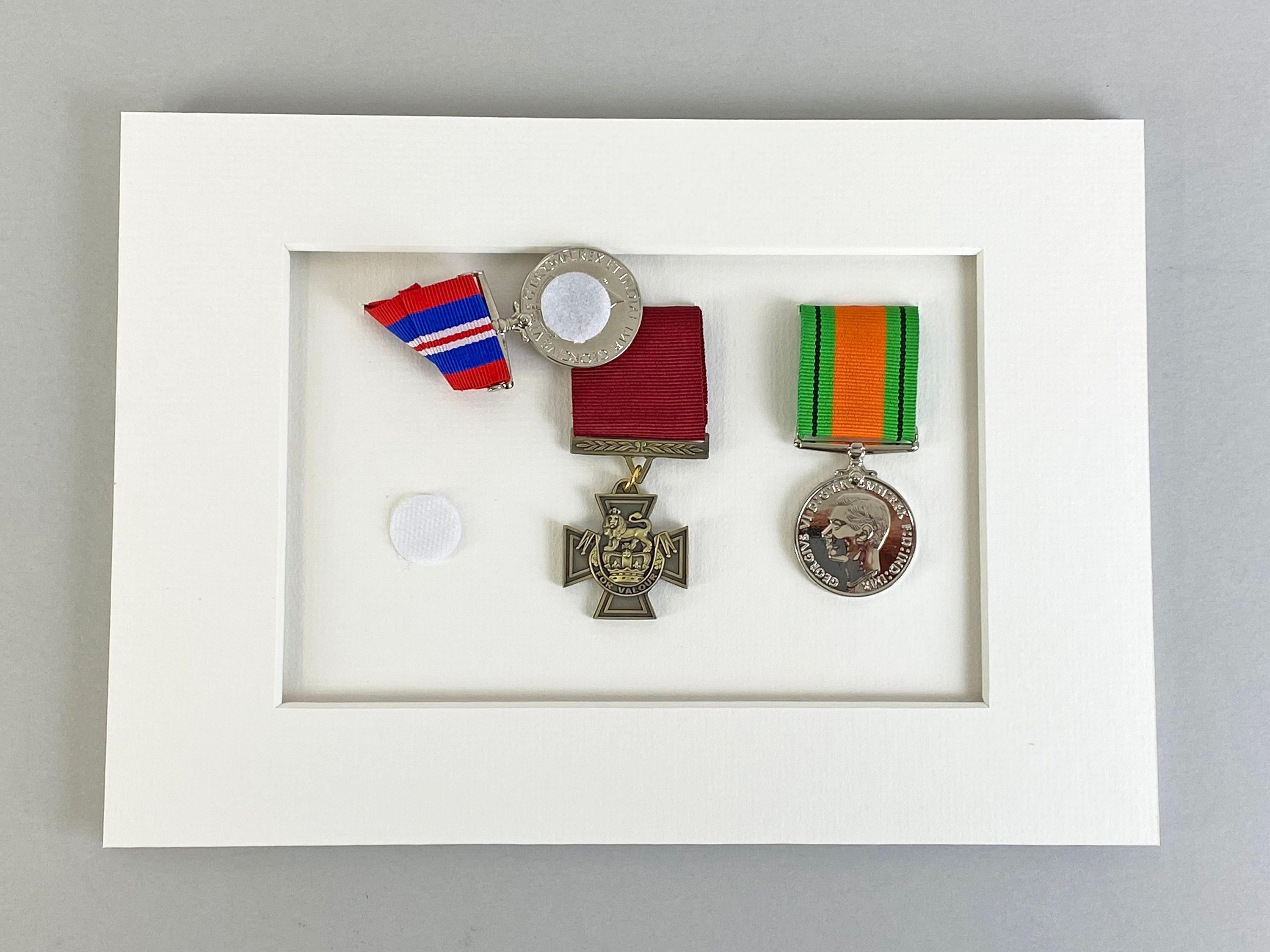 Military and Service Medal Display Frame for Three Medals and | Etsy UK