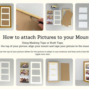Multi Aperture Photo Frame. Holds Six 6x4" Photos. 30x60cm. Portrait or ...
