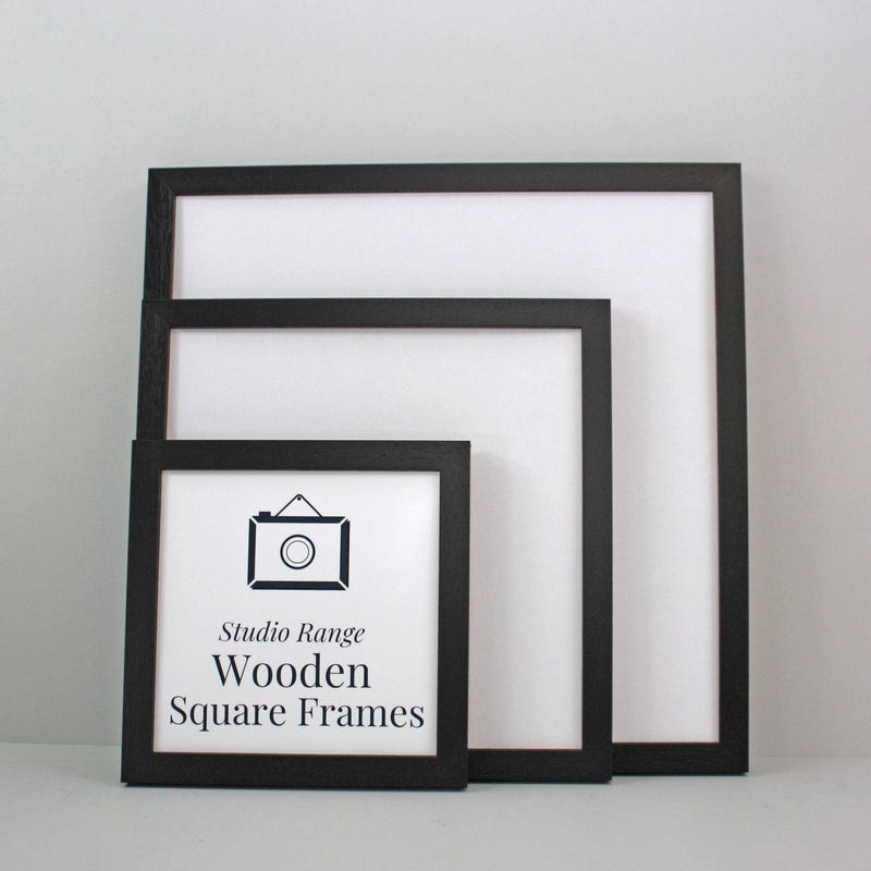 40x40 Black Frame Square - Etsy UK