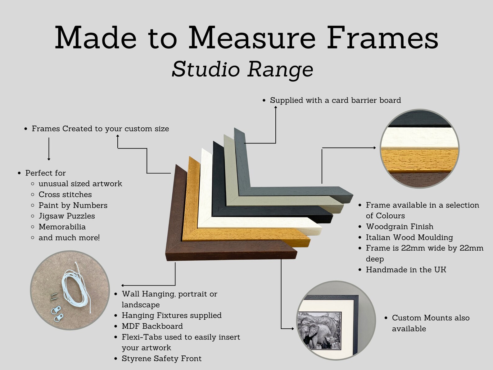 Made to Measure Frames - Studio ( IMPORTANT- Please Read Description ...