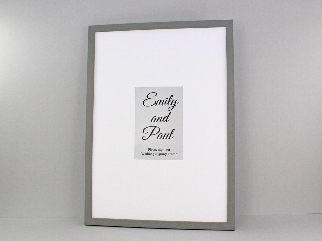 Wedding Signing Frames. A2 /42 X 59.4cm. With 9x6" Aperture for ...