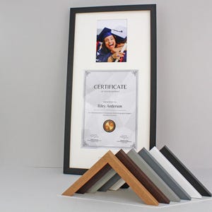 Personalised Graduation, Certificate, Diploma Frame for One 5x7" Photo ...