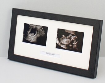 Baby Scan Photo Frame Multi Aperture Frame for Three Scan Sized Photos ...