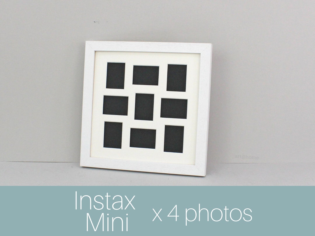 Instax Mini Multi Aperture Wooden Photo Frame. Holds Nine Instax Sized ...