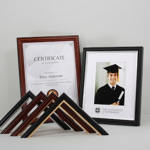Traditional Style Certificate Frame. Perfect for Diplomas, Graduation ...