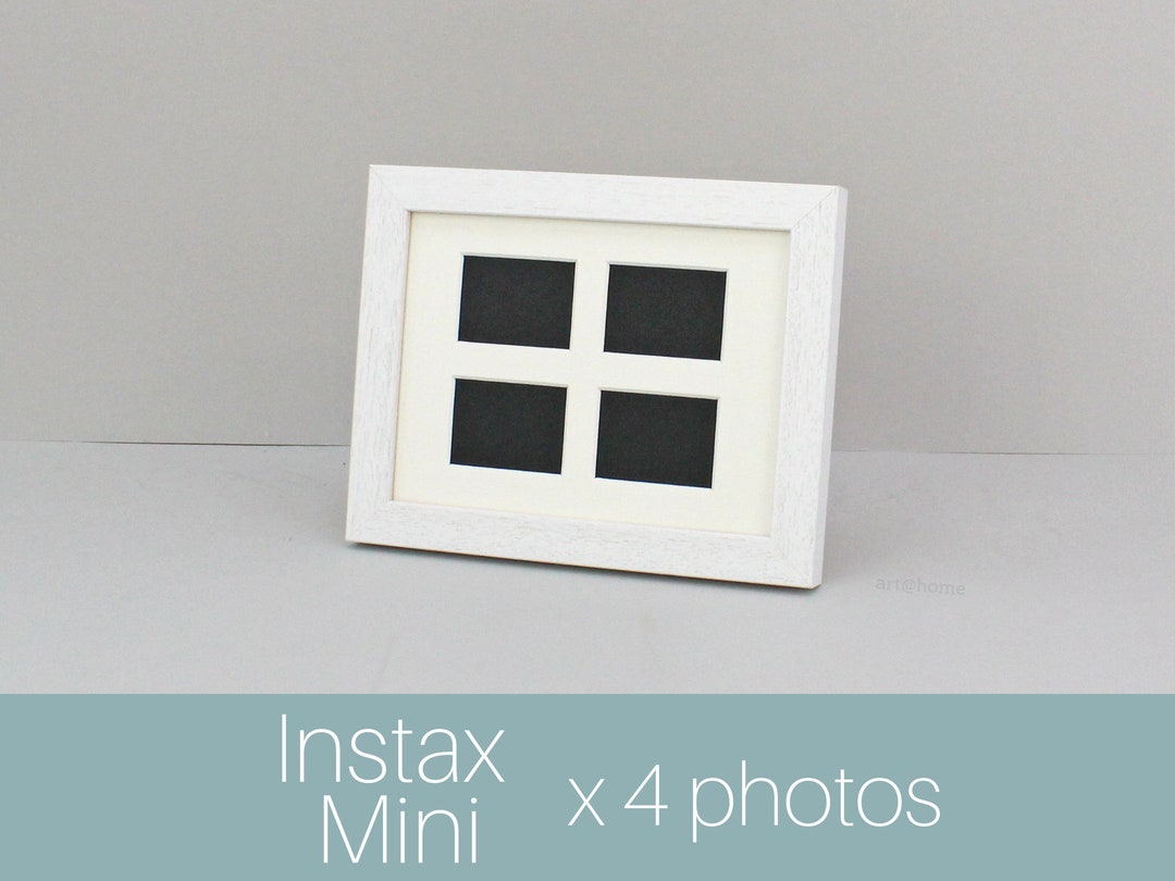 Instax Mini Multi Aperture Wooden Photo Frame. Holds Four Instax Sized ...