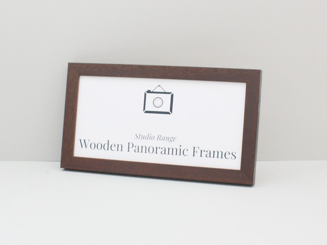 Walnut Colour Panoramic Picture Frames - Studio Range. Wooden Frames Designed to Suit Panoramic ...