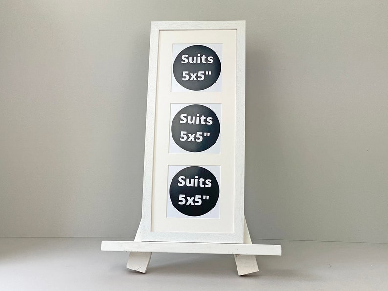 Multi Aperture Photo Frame. Holds Three 5x5 Photos. - Etsy UK