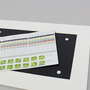 Personalised Golf Score Card Display Frame, With 6x4 Photo. 25x50cm ...