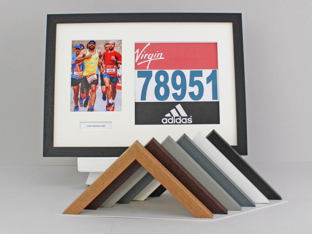 Personalised Sports Bib Number Display, With Photo. A3 Size. Handmade ...