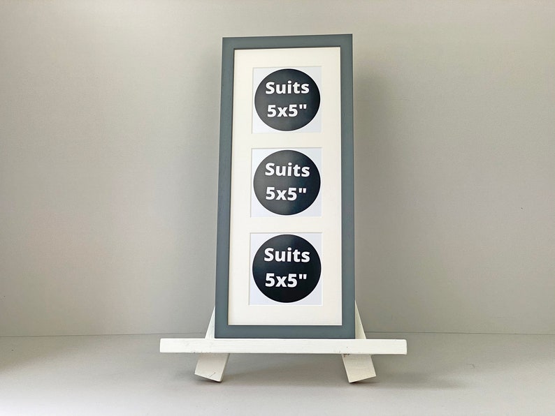 Multi Aperture Photo Frame. Holds Three 5x5 Photos. | Etsy