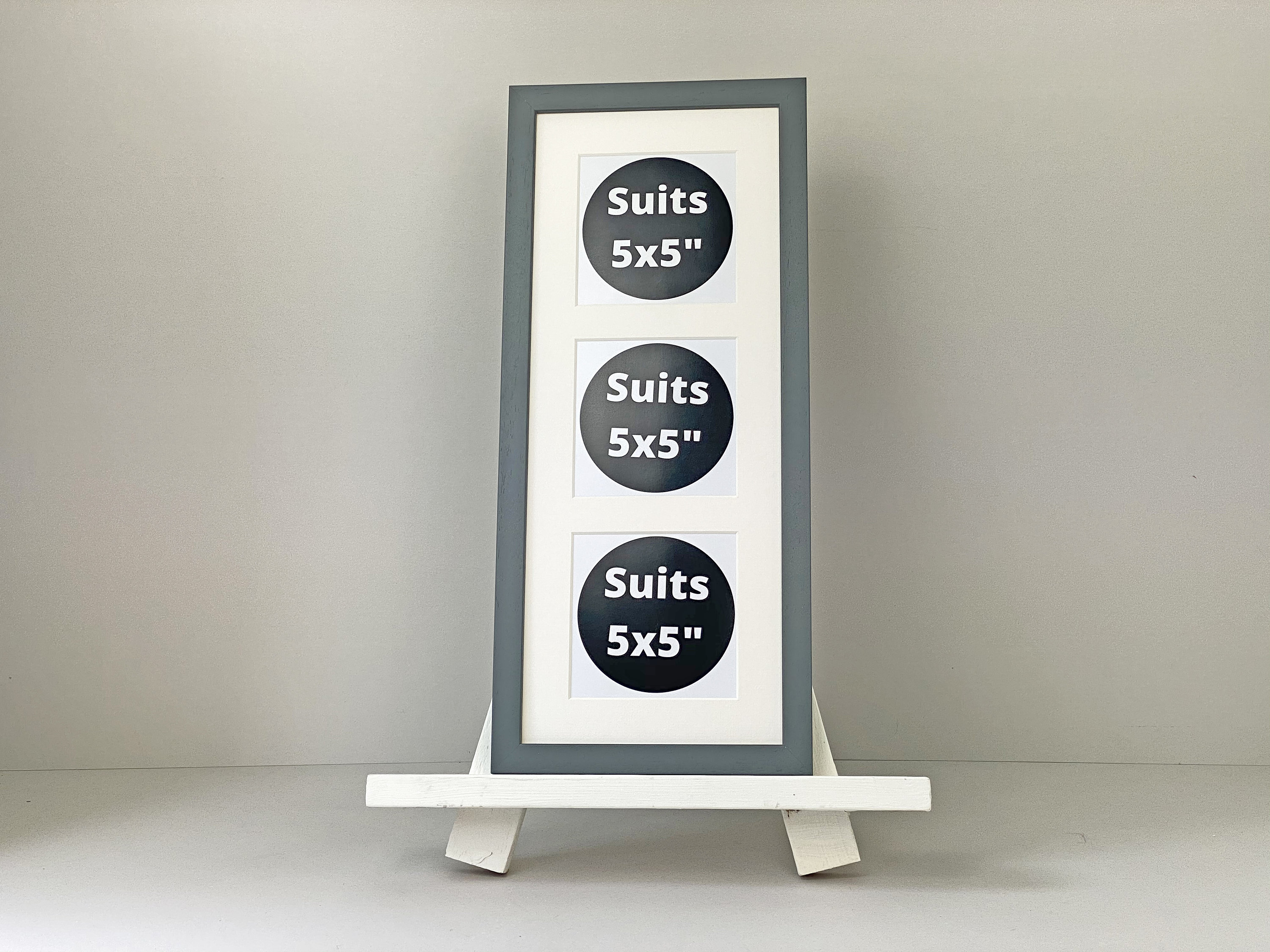 Multi Aperture Photo Frame. Holds Three 5x5 Photos. - Etsy