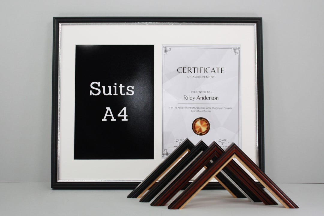Traditional Wooden Certificate Frame. Perfect for Graduation Degree or ...