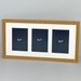 Multi Aperture Photo Frame. Holds Three 5x7 Photos. 25x50cm. Portrait ...