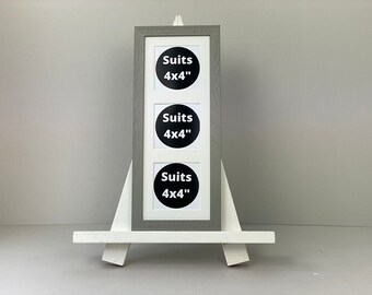 Multi Aperture Photo Frame. Holds Three 5x5 Photos. | Etsy