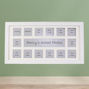 Personalised Through the School Years Photo Frame - Multi Aperture ...