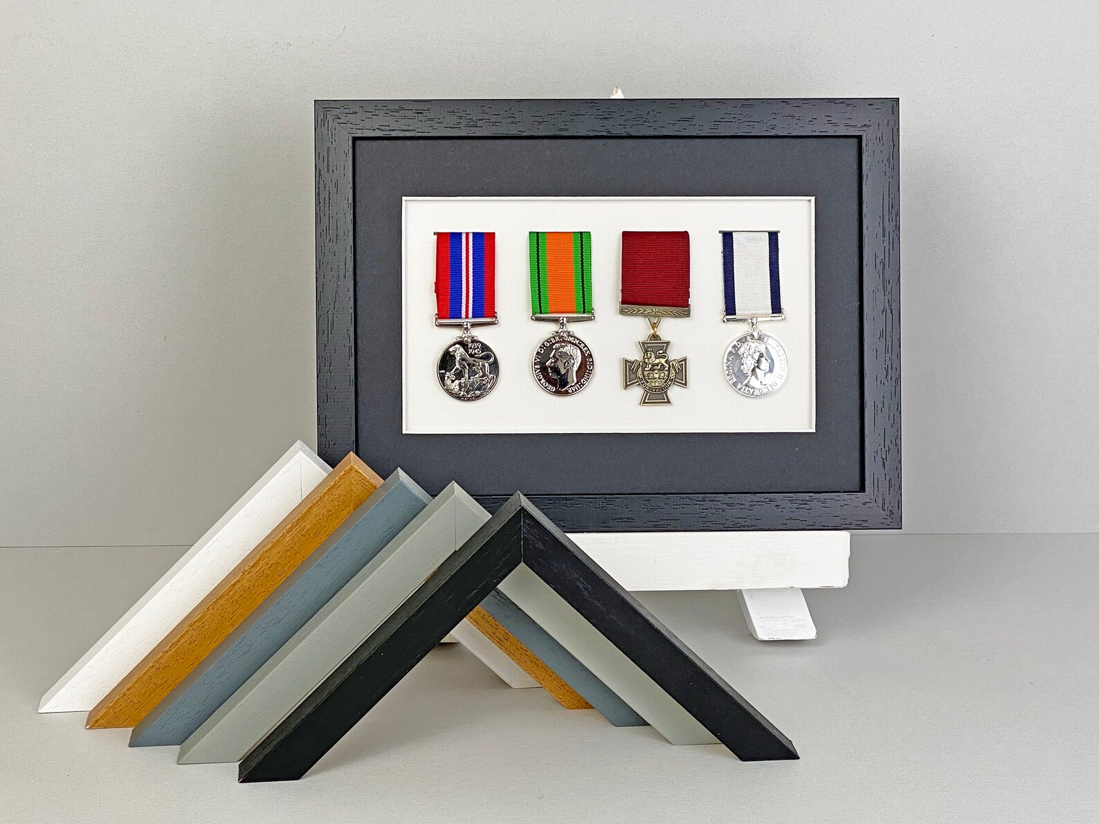 Military and Service Medal Display Frame for Four Medals. A4 | Etsy